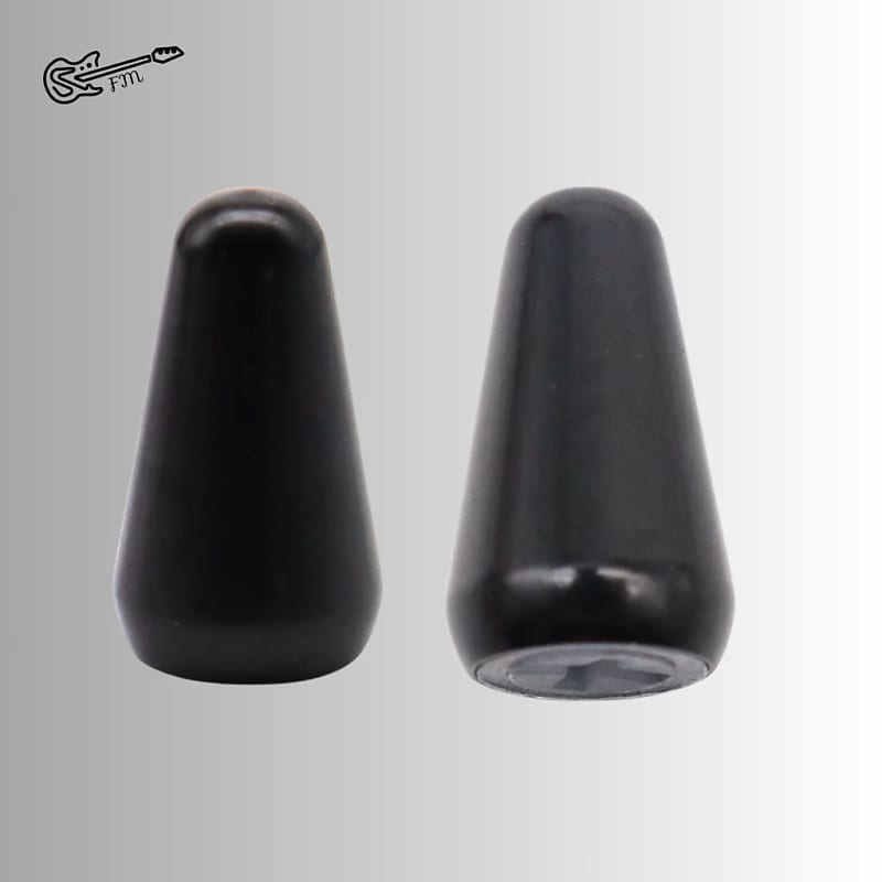 Black Electric Guitar Switch Tips (2X)-Black | Reverb
