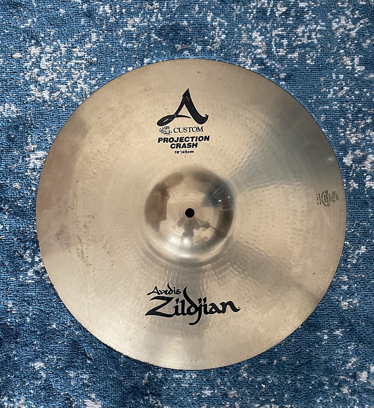 VIDEO! Nice Bright 18” Zildjian A Custom Projection Crash | Reverb