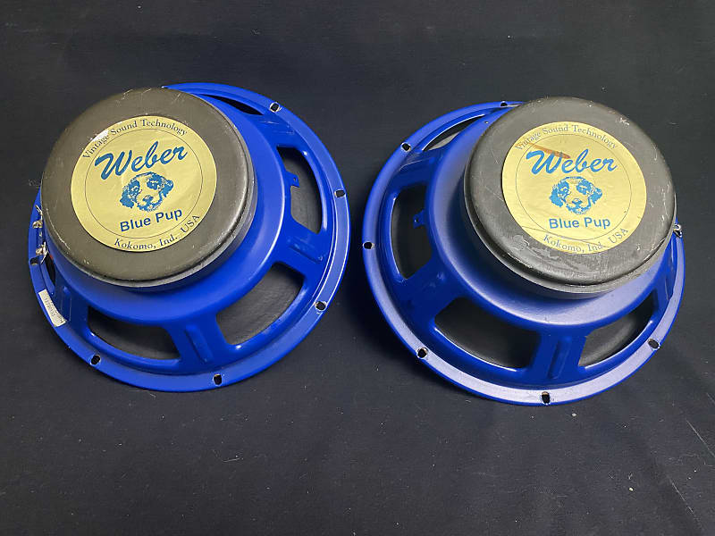 Weber Blue Pup 10'' Speaker PAIR!! | Reverb