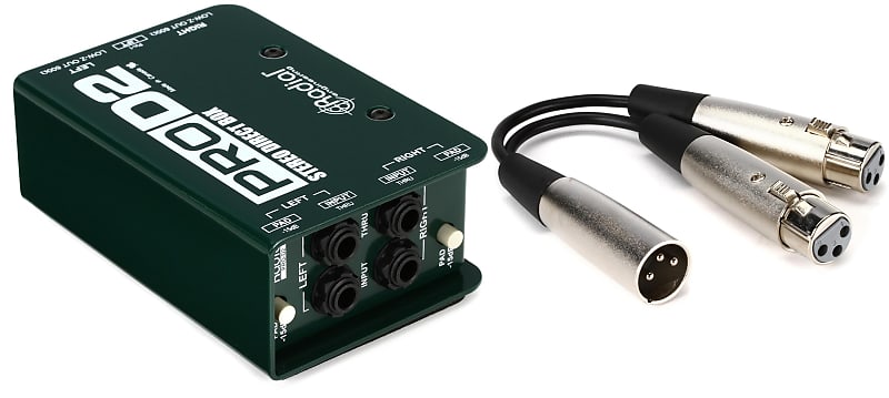 Radial ProD2 2-channel Passive Instrument Direct Box Bundle | Reverb
