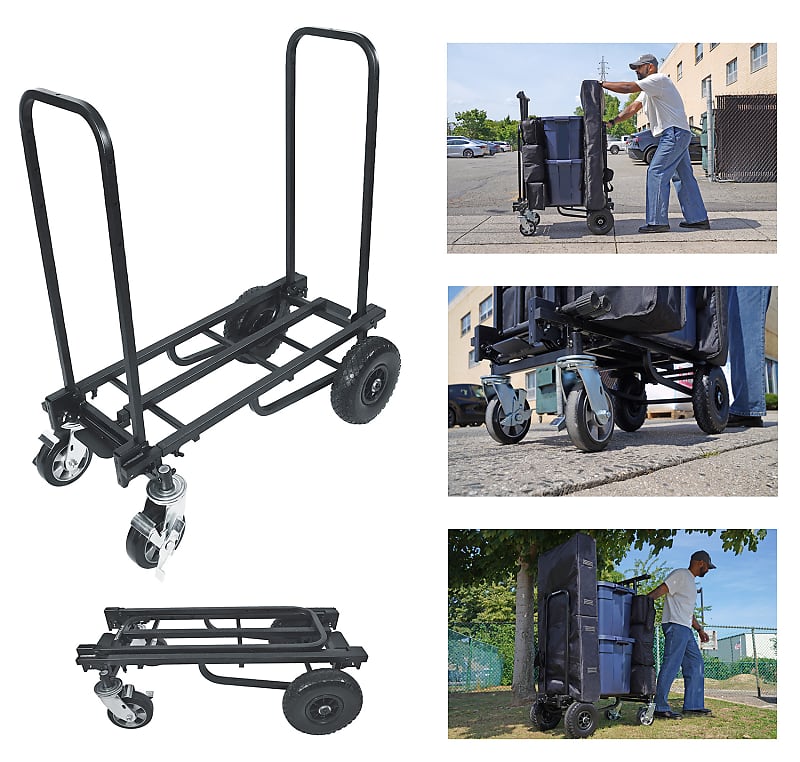 ROCK CART OFF-ROAD DJ Equipment Transport Roller Car + (5) | Reverb