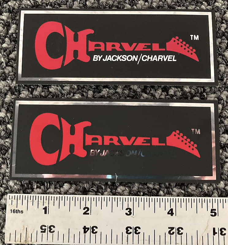Vintage Set of 2 Charvel Jackson Stickers 1980s Guitar Bass | Reverb