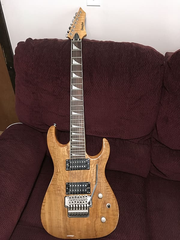Douglas 7 string baritone 2000s - Natural Figured | Reverb