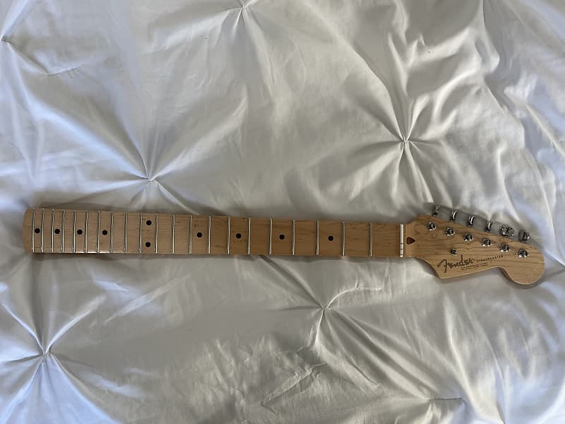 Loaded 1-Piece Birdseye Maple Warmoth Stratocaster Neck w/ | Reverb