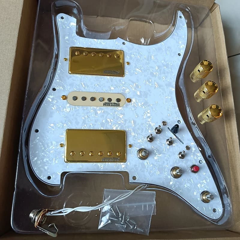 HSH Gold Wilkinson Pickups, Guitar Strat Style Loaded | Reverb
