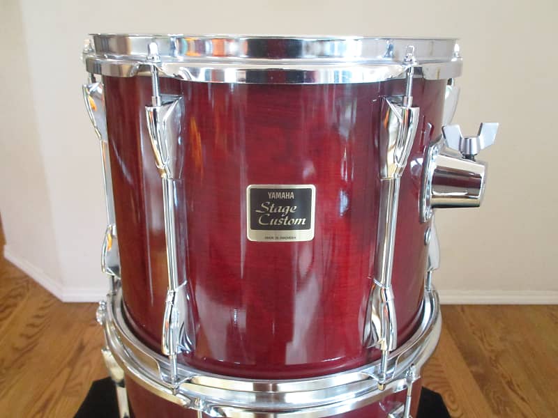 Yamaha Stage Custom 12 X 10 Rack Tom, Cherry Lacquer, Birch | Reverb