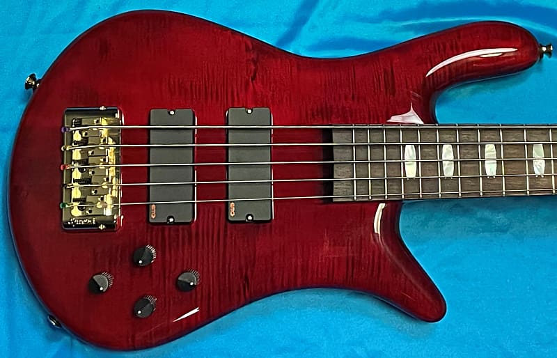 Spector Euro 5LX, Black Cherry Gloss with Rosewood | Reverb
