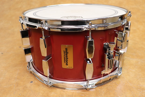 Milestone 7.5x14 Fiberglass Snare Drum 1970's Red | Reverb UK