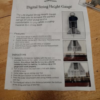 Luthiers Mercantile Digital String Height Gauge | Reverb