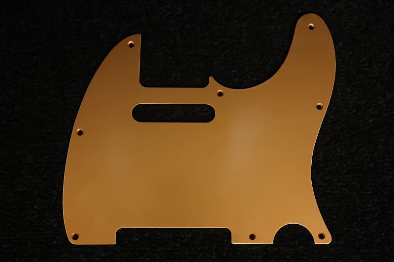 Tele / Telecaster Pickguard 8 Hole Gold Guard - Aged - Relic | Reverb