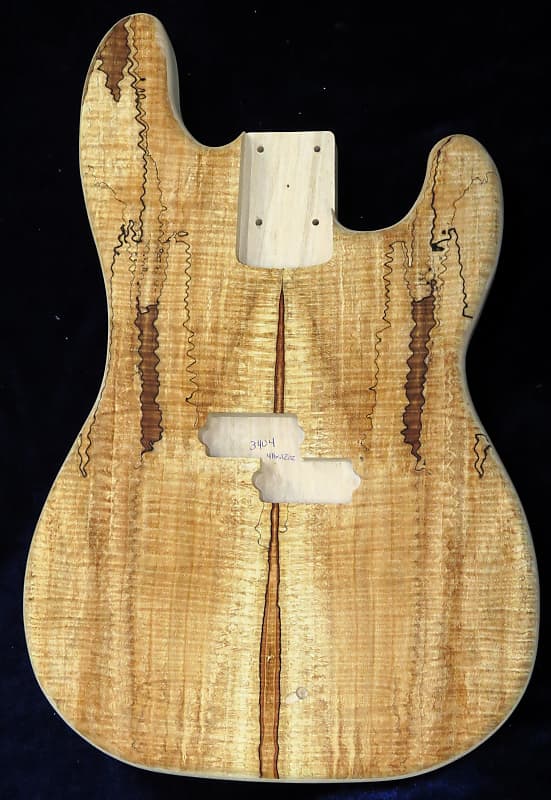 Flamed Spalted Maple Top / Aged Cottonwood Precision P | Reverb Canada