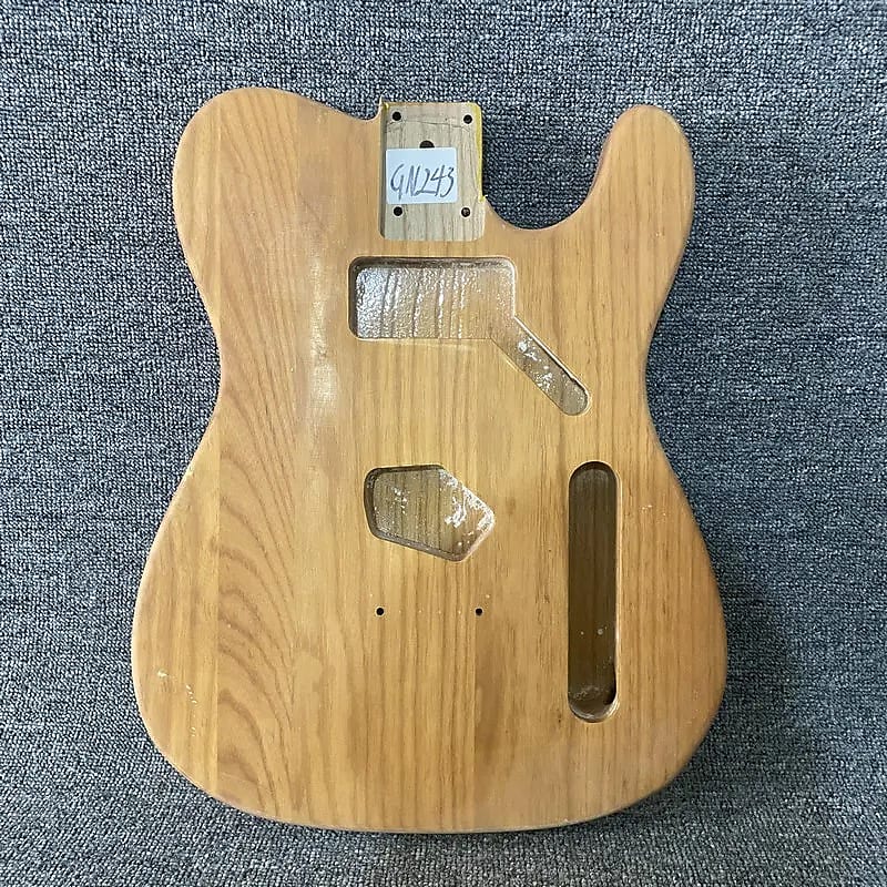 Natural Solid Ash Wood Telecaster Tele Style Guitar Body | Reverb