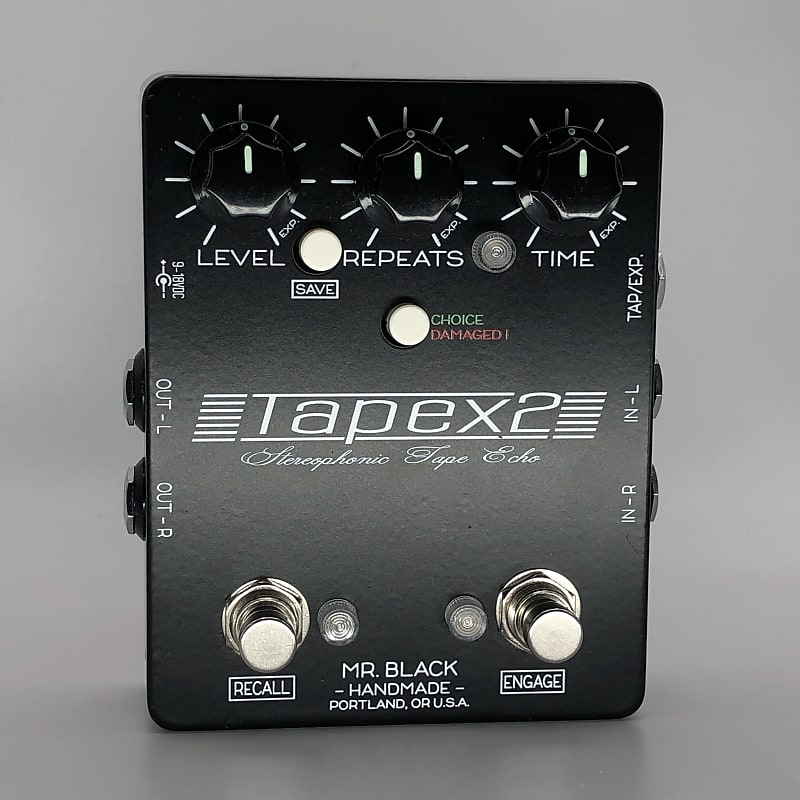 Mr. Black Tapex 2 Stereophonic Tape Echo Pedal | Reverb