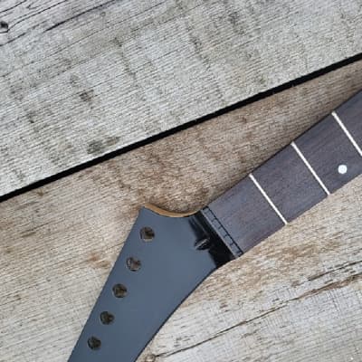 Reverse headstock 22 fret Shred Guitar Neck Replacement 25.5 | Reverb