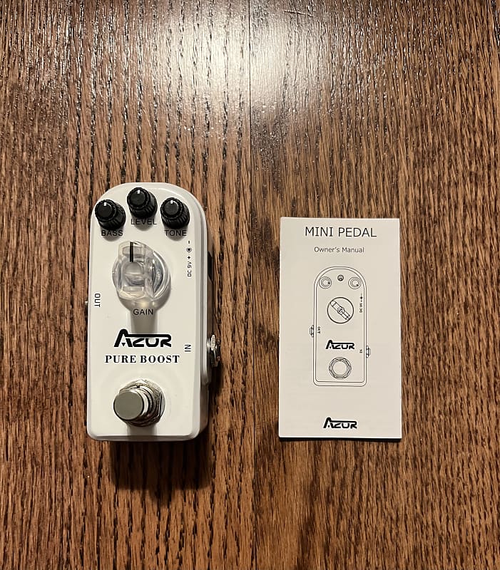 Azor Pure Boost Pedal - White | Reverb