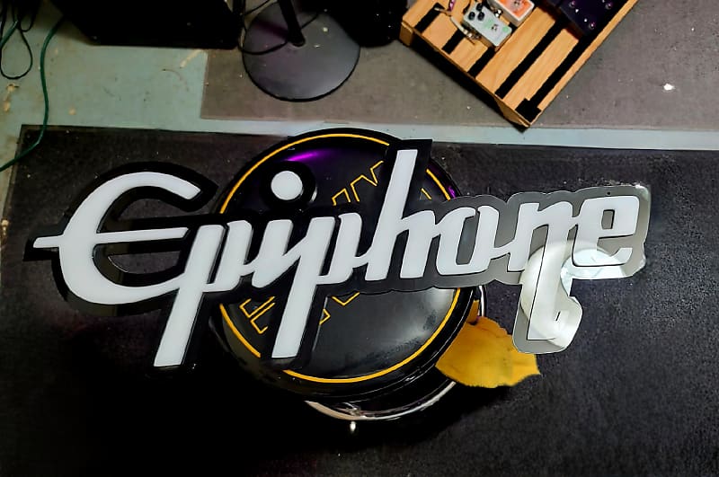 Epiphone Acrylic Shop Sign 30x12 | Reverb