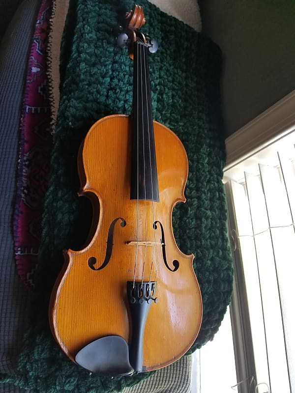 Revived Antique Early 4/4 Medio Fino French Violin Outfit | Reverb