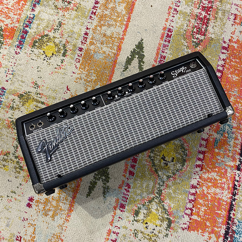Fender Stage 100watt Solid State Amplifier Head Black/Silver | Reverb