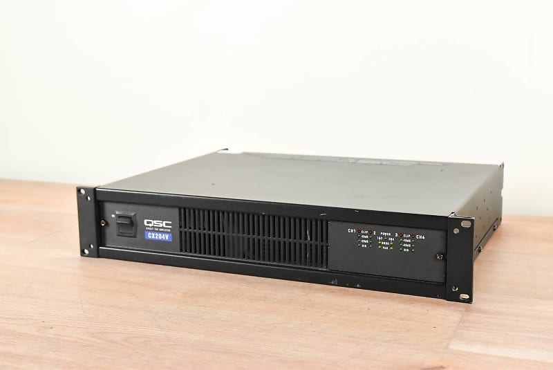 QSC CX204V Four-Channel Power Amplifier (church owned) | Reverb