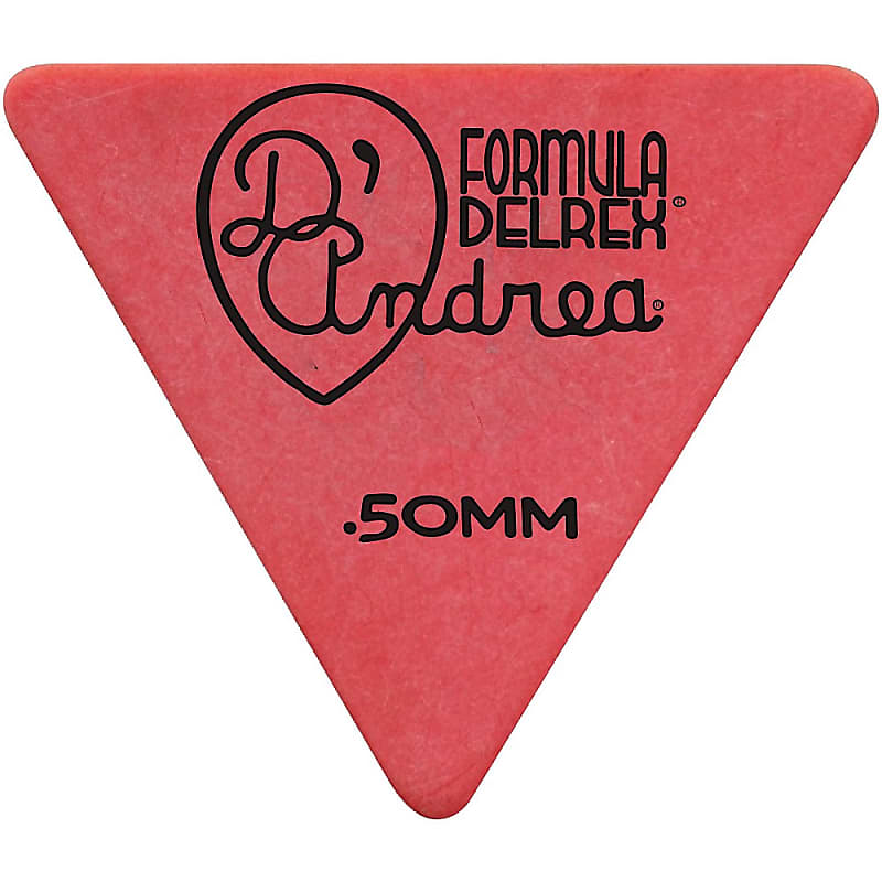 D'Andrea Shell Celluloid 355 Triangle Picks - One Dozen Red | Reverb