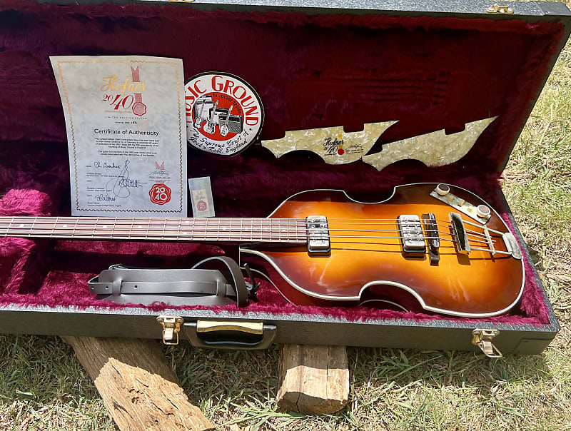 Vintage Hofner 20/40 Anniversary 500/1 Bass Guitar | Reverb