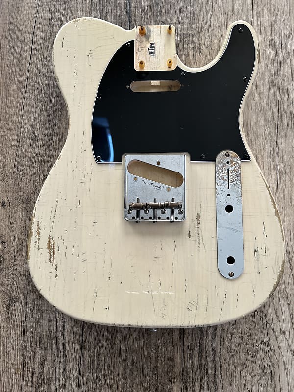 MJT MJT Relic Telecaster body with hardware 2019-2022 - White | Reverb