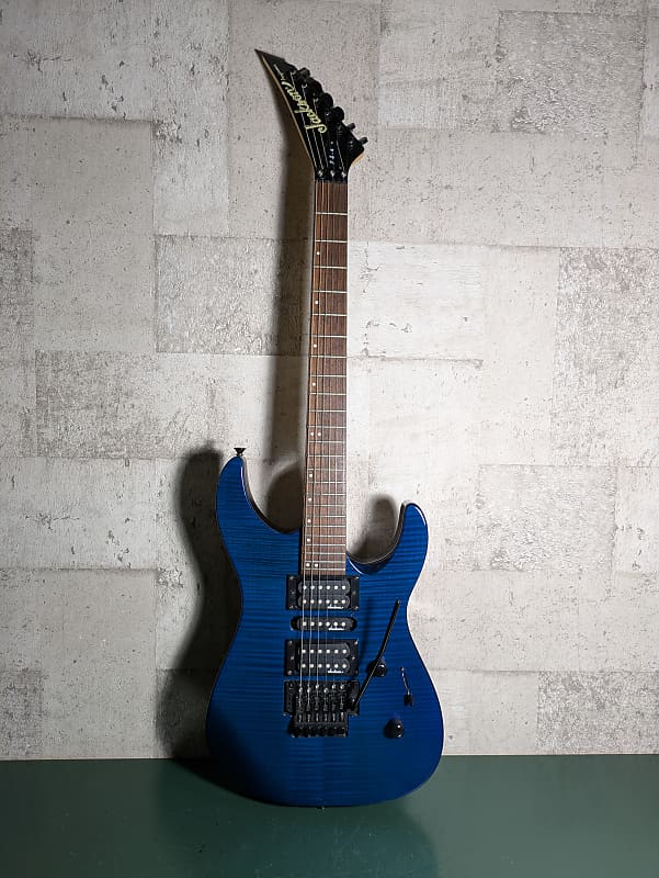 Jackson Performer PS-4 90's Reverse Headstock See thru blue | Reverb