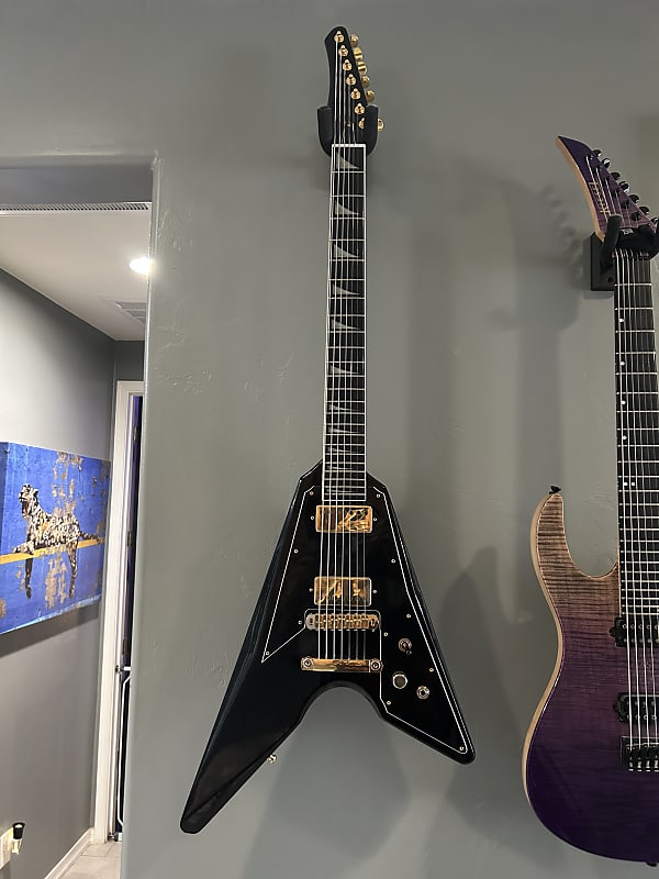 Dunable 7 string Asteriod w/ BKP- Black | Reverb