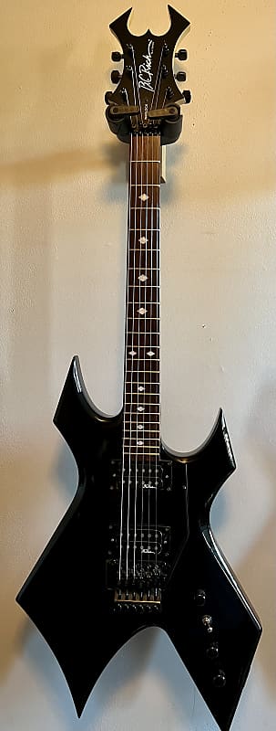 B.C. Rich BC Rich Warlock NJ Series Gloss Black Floyd Rose | Reverb
