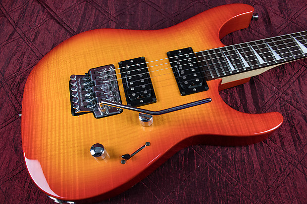 Jackson DX10D Dinky Amber Sunburst Electric Guitar | Reverb UK