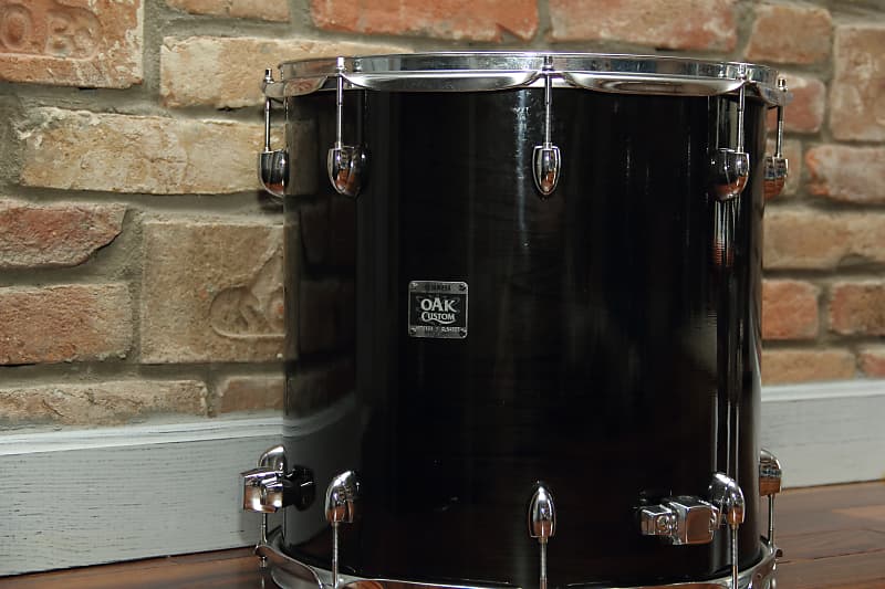 Yamaha Oak Custom 18x16 floor tom Musashi Black | Reverb