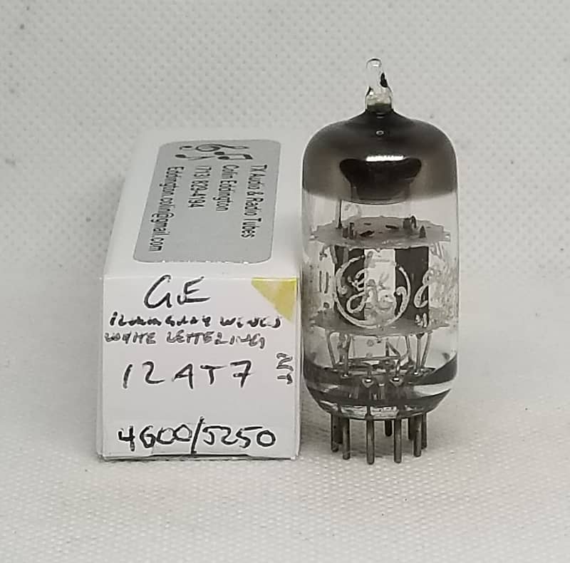 GE 12AT7 Gray Plate Balanced Single NOS ECC81 | Reverb