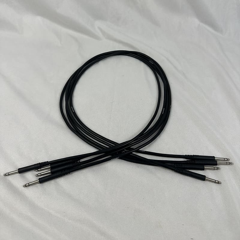 (4x) Whirlwind 3’ TT Bantam Patch Cables Black Great Shape | Reverb