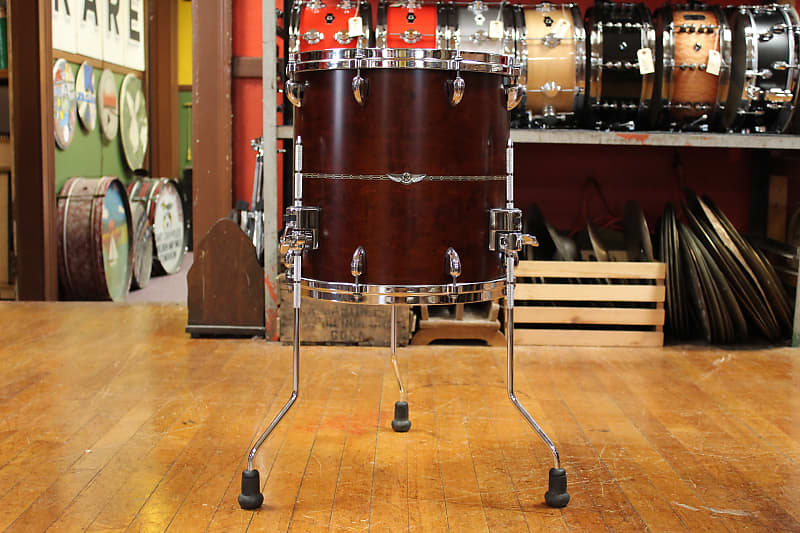 Tama Star Maple Floor Tom 14x14 Satin Antique Brown | Reverb