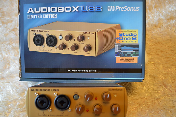 PreSonus AudioBox USB Limited Edition Gold Free Shipping | Reverb
