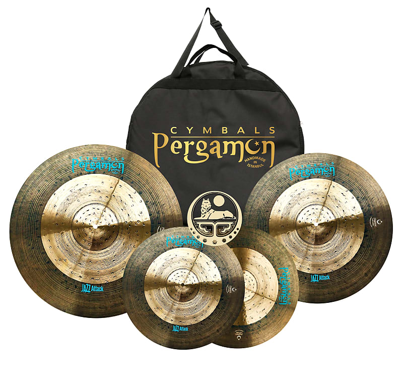 Pergamon Jazz Attack Cymbal Pack Box Set 14-16-20-inch | Reverb