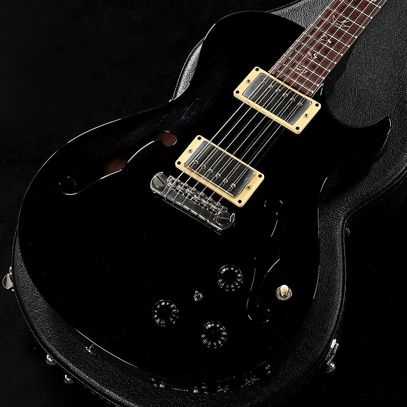 Paul Reed Smith / Singlecut Hollowbody Standard w/Piezo Black | Reverb