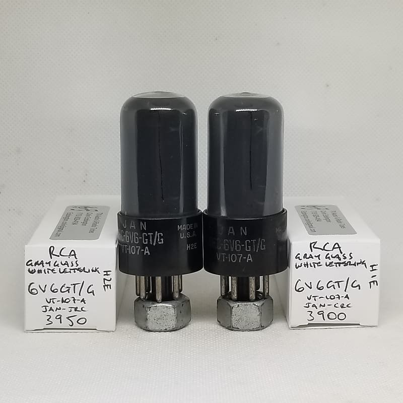 RCA JAN 6V6GT/G VT-107-A Gray Glass Almost Perfectly Matched | Reverb