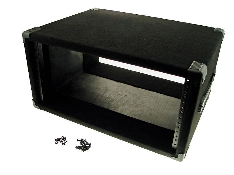 PROCRAFT 5U 16" Deep Rack Case in Black Carpet Wrap - Side | Reverb