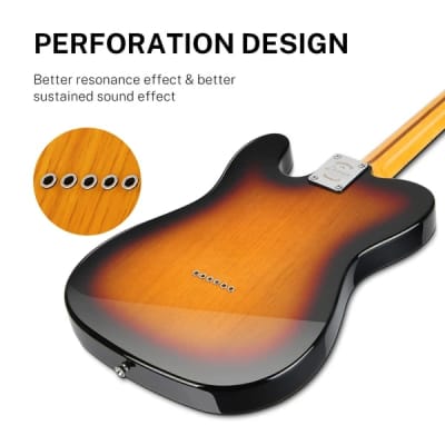 39 Inch Jazz Thinline Electric Guitar Tele Style Electric | Reverb