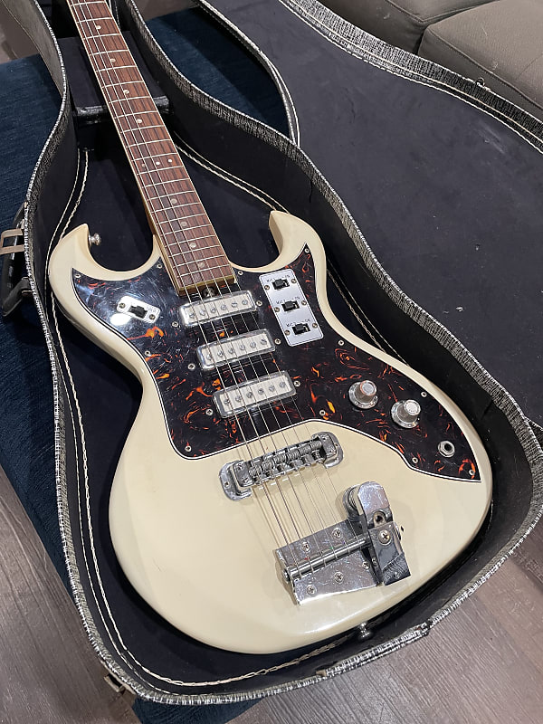 Telestar Teisco 3 Pickup Electric Guitar w/ Original Case | Reverb
