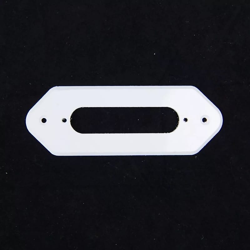 P90 Dog-ear to Tele Neck Pickup Adapter Ring, 1Ply White | Reverb