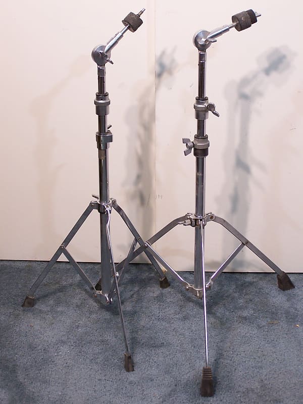 TWO (2) VINTAGE YAMAHA CYMBAL STANDS, ONE COMPLETE, ONE FOR | Reverb