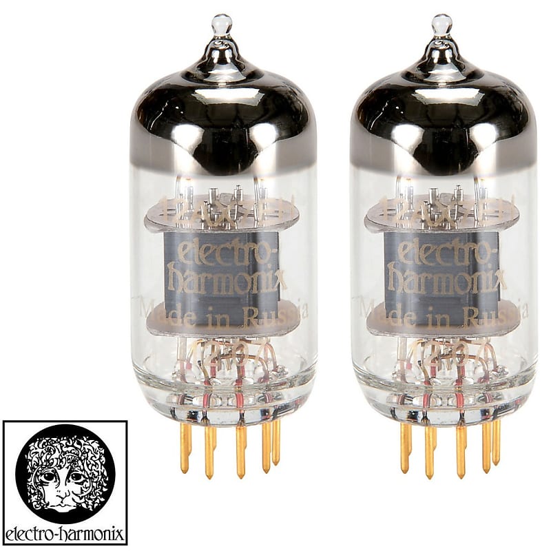 New Matched Pair (2) Electro-Harmonix 12AU7 / ECC82 GOLD PINS | Reverb