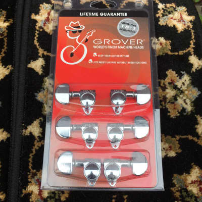 Grover Rotomatic Tuning Machines 3x3 Chrome | Reverb