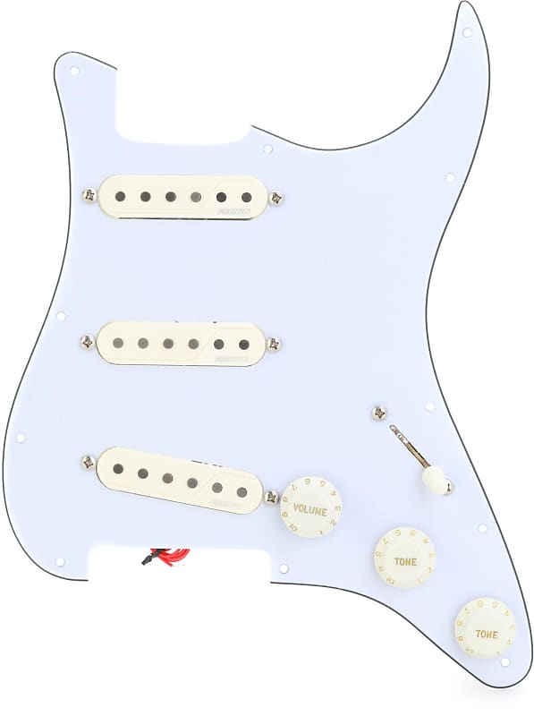 Fishman Fluence Stratocaster Loaded Pickguard - White | Reverb