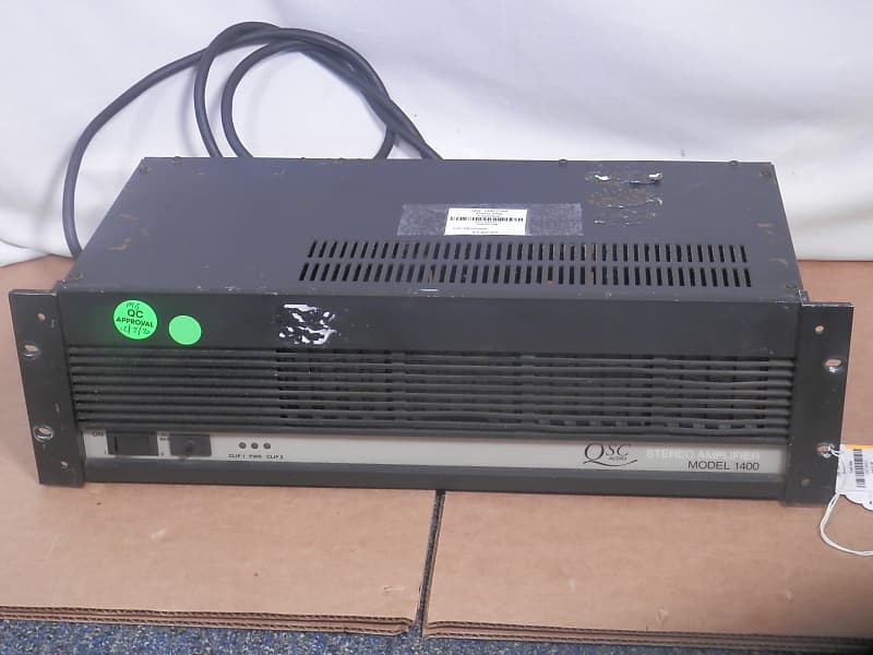 Used QSC Model 1400 Professional Power Amplifier | Reverb