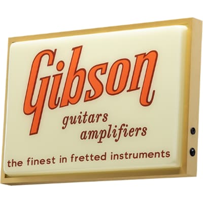 Gibson Vintage Lighted Sign Guitars and Amplifiers | Reverb