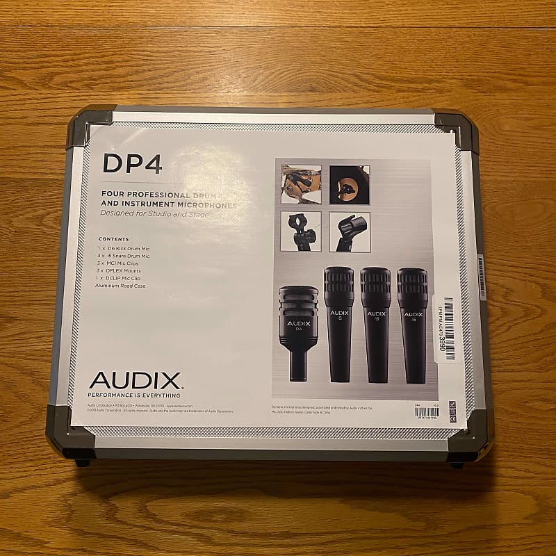 Audix DP4 4-Piece Drum Mic Pack (CASE ONLY!!)- Silver/Black | Reverb