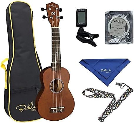 21 Inch Handmade Wooden Soprano Ukulele Beginner Kit (Brown) | Reverb